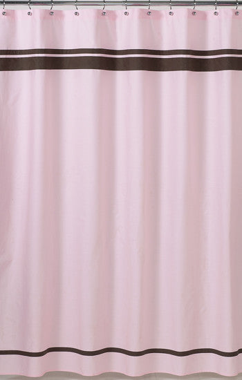 Jojo Designs Shower Curtain Hotel Collection Pink And Brown Timely Buys